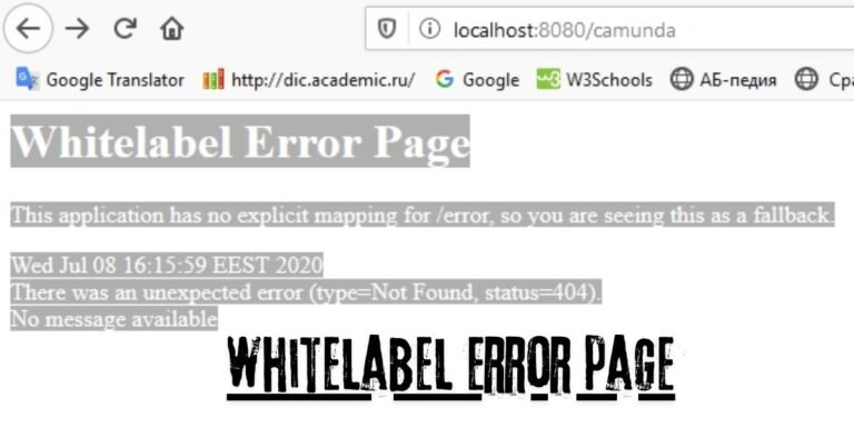Disable Whitelabel Error Page and Free /error Endpoint - 25pr