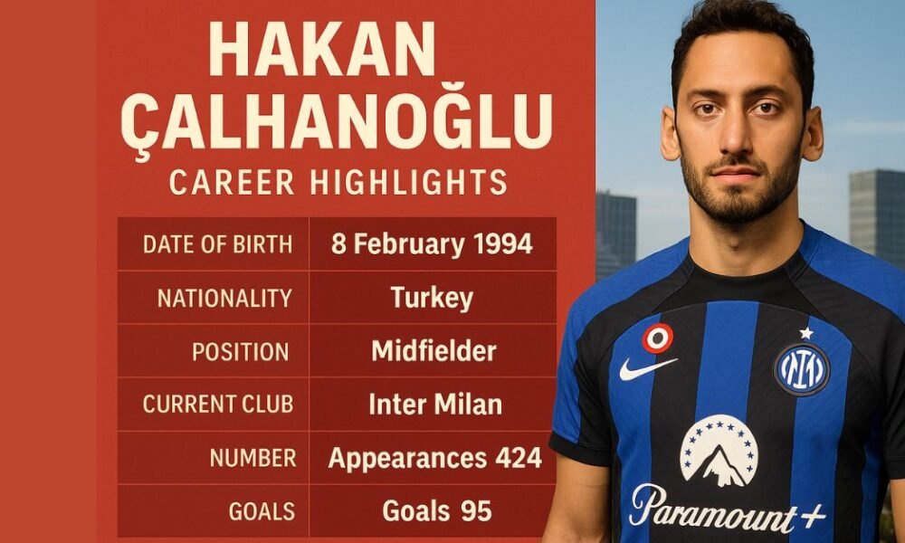 Hakan Çalhanoğlu Career Highlights: The Midfield Maestro of Inter Milan ...