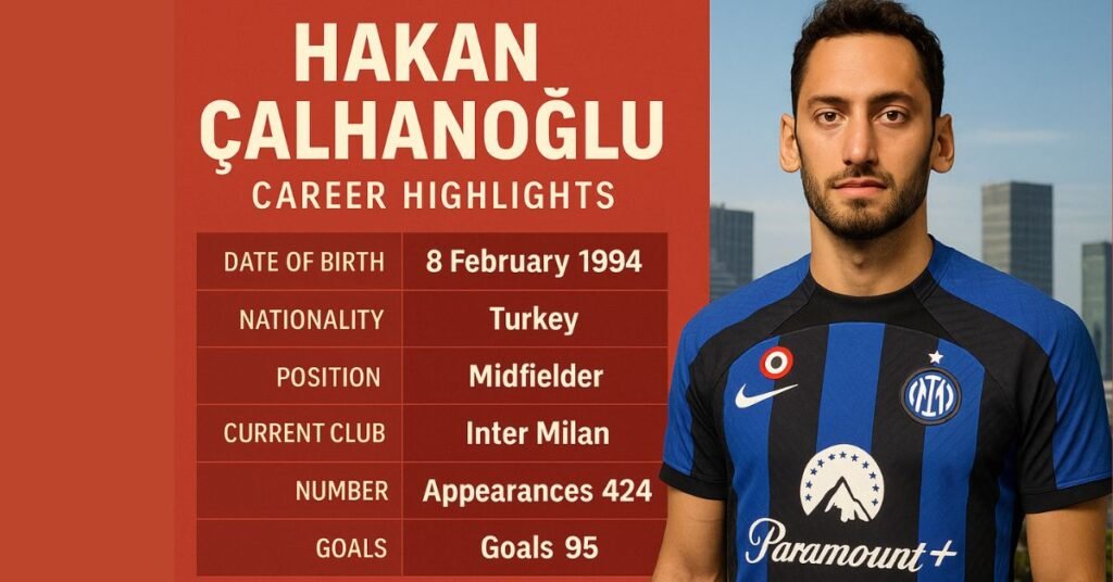 Hakan Çalhanoğlu Career Highlights: The Midfield Maestro of Inter Milan ...